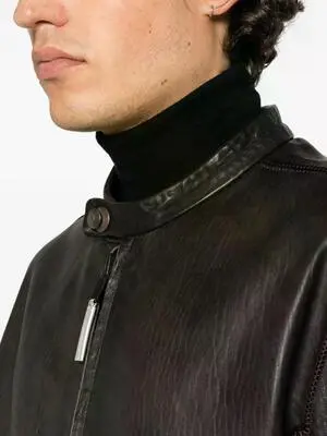 ISAAC SELLAM EXPERIENCE Zip-up Leather Jacket