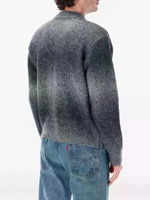 Obey Anton Gradient-effect Zip-up Sweater