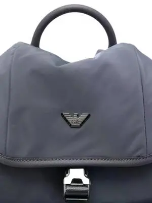 Emporio Armani Buckle-fastening Logo-plaque Backpack