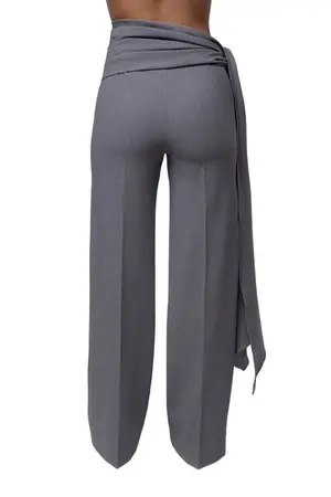 JLUXLABEL Draped Sash Trouser