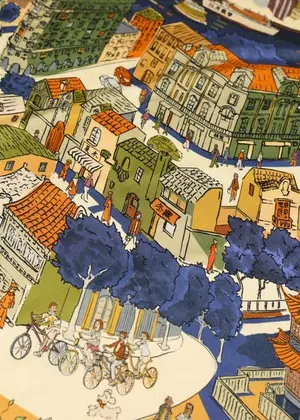 OLAH Shanghai Silk Square Scarf 26