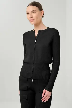 Anatomie Sky Zip-front Sweater Jacket