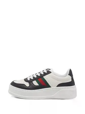 Gucci Chunky B Leather Sneakers - White