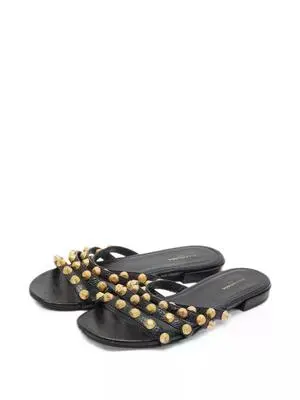 Balenciaga Arena Studded Leather Sandals