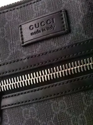Gucci Web Strap Front Zip Messenger Bag Gg Coated Canvas Small Crossbody Bag