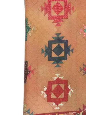 PIERRE-LOUIS MASCIA Geometric-pattern Fringed-hem Scarf