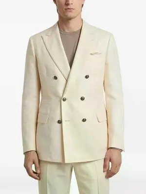 Brunello Cucinelli Double-breasted Peak-lapel Suit - Neutrals