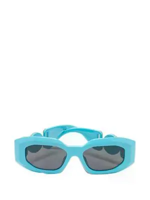 Versace Medusa Biggie Geometric Sunglasses - Blue