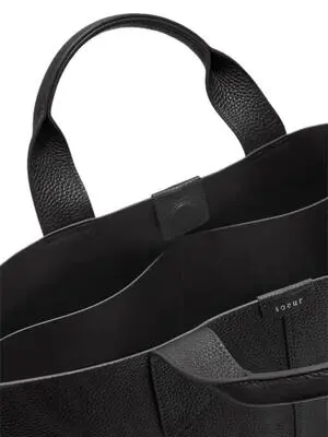 Soeur Suave Grained Leather Tote Bag