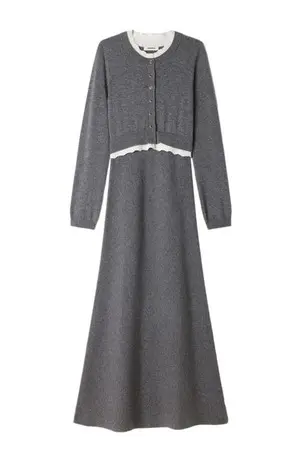Sandro 2-in-1 Maxi Dress