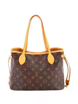 LOUIS VUITTON Neverfull Monogram Canvas Pm Tote Bag - Brown