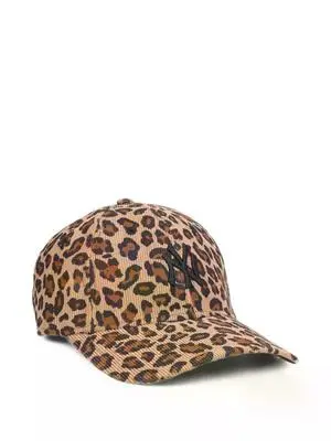 New Era 9forty® Mlb Leopard-print Corduroy Cap - Neutrals