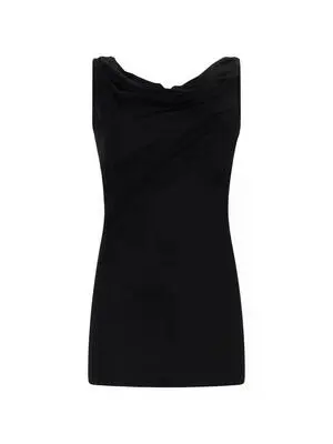 Rick Owens Laeti Draped Sleeveless Blouse - Black