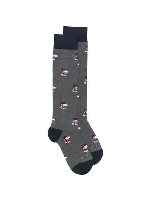 IN THE BOX Peanuts-intarsia Cotton Socks - Grey