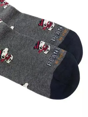 IN THE BOX Peanuts-intarsia Cotton Socks