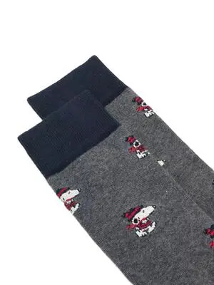 IN THE BOX Peanuts-intarsia Cotton Socks