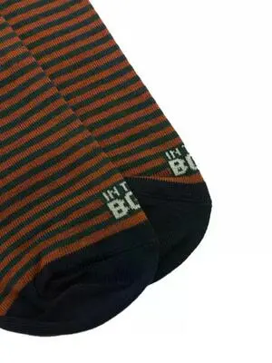 IN THE BOX Striped Cotton-blend Socks