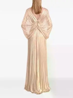 GEMY MAALOUF Pleated Batwing Dress