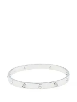Cartier 2010s Love Diamond Bracelet - Silver