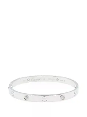 Cartier 2010s Love Diamond Bracelet - Silver