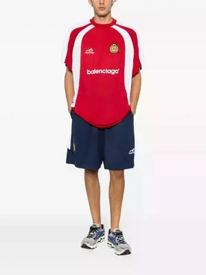 Balenciaga Oversized Soccer T-shirt - Red