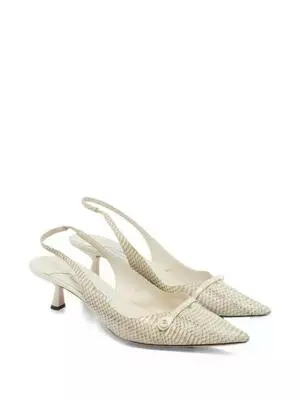 JIMMY CHOO Amita Snake-print Patent Leather Pumps