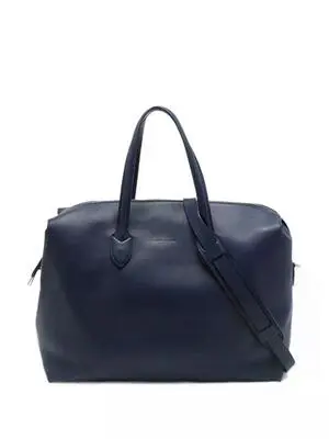 FERRAGAMO Zip Leather Holdall - Blue