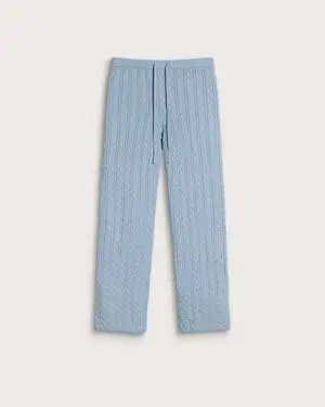 SKIMS Sweater Knit Cable Straight Leg Pants - Fog