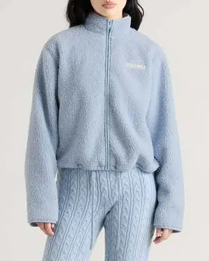 SKIMS Teddy Boxy Zip Up Jacket