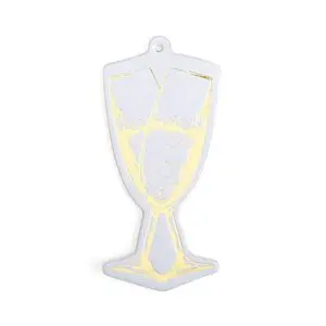 ROYCE NEW YORK Champagne Glass Christmas Tree Ornament