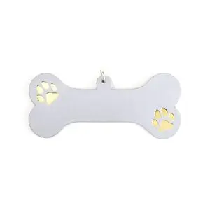 ROYCE NEW YORK Dog Bone Christmas Tree Ornament - Silver