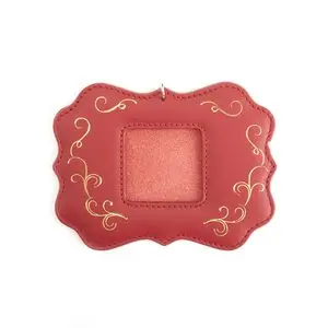 ROYCE NEW YORK Victorian Picture Frame Christmas Tree Ornament - Red