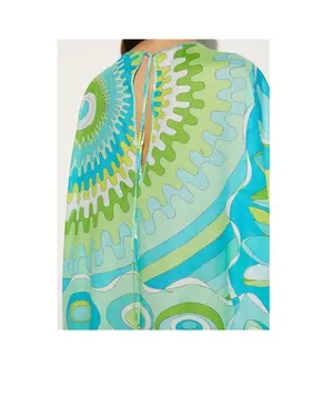 Emilio Pucci Bersaglio-print Cotton Kaftan Dress