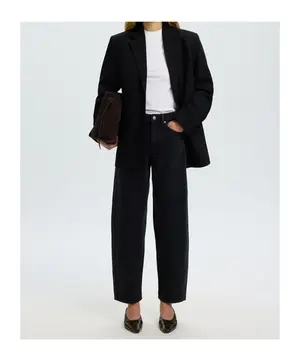 SELECTED High-waisted Straight-leg Jeans