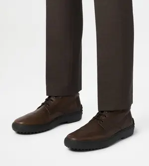 TOD'S Winter Gommino Ankle Boots In Leather