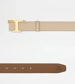 TOD'S T Timeless Reversible Belt In Leather