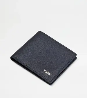 TOD'S Logo-plaque Pebbled-leather Wallet