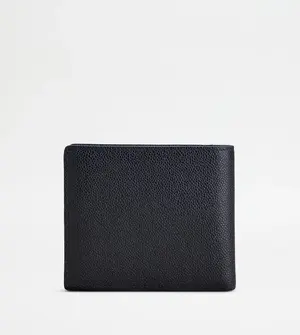 TOD'S Logo-plaque Pebbled-leather Wallet