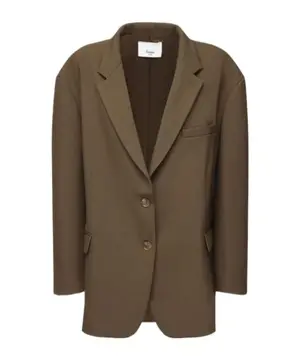 THE FRANKIE SHOP Single-breasted Blazer - Brown