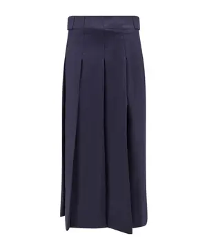 SEMICOUTURE Button Detail Pleated Skirt