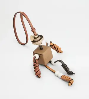 TOD'S Robot Charm In Leather