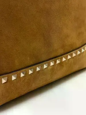 Valentino Garavani Rockstud Suede Shoulder Bag