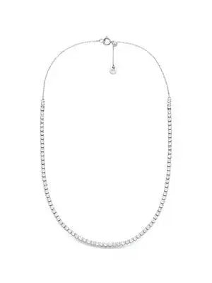 Michael Kors Pavé Tennis Necklace - Silver
