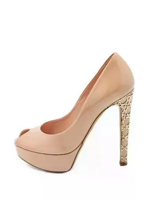 Dior Miss Peep-toe Pumps - Neutrals