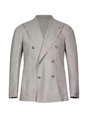 Tagliatore Double-breasted Peaked-lapels Suit - Grey