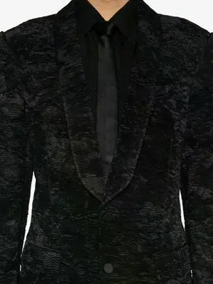 TOM FORD Plissé-textured Silk-blend Blazer