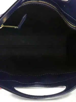 Burberry Pocket Tote Monogram Velvet Leather Mini Satchel