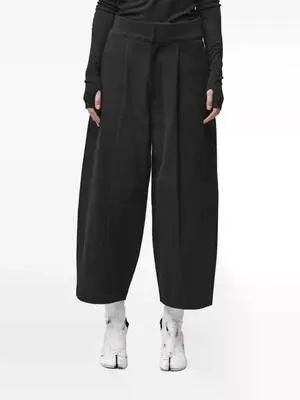 THOM KROM W St 438 Pleated Wide-leg Trousers - Black