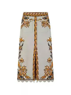 Farm Rio Stained Glass Beauty Knit Skirt