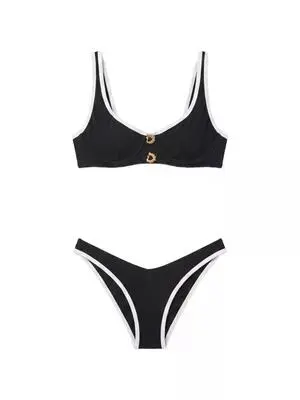 MOEVA Irene Contrast-trim Bikini - Black